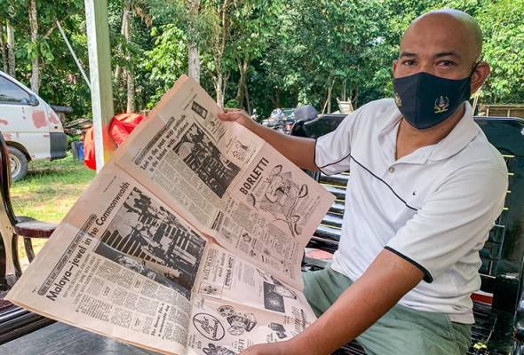 Miliki akhbar lama laporan pengisytiharan kemerdekaan, bertarikh 1 ...