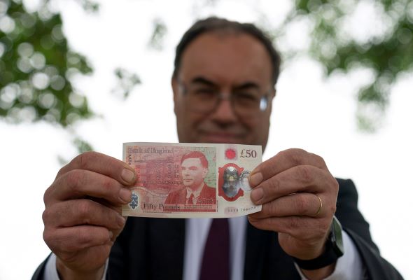 New British 50 pound note with WW2 codebreaker Turing enters ...