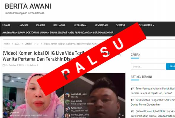 Astro AWANI nafi kaitan dengan portal salah guna nama | Awani