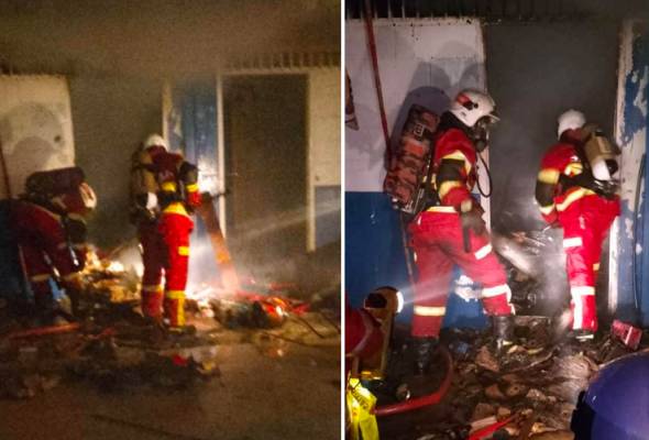 Stor bahan mentah Balai Polis Gopeng terbakar | Awani