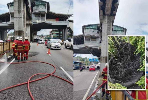 Tayar monorel terbakar di Stesen Titiwangsa - Bomba | Awani