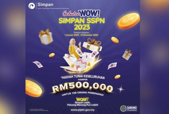 Cabutan WOW! Simpan SSPN 2023 tawar hadiah hampir setengah juta ringgit ...