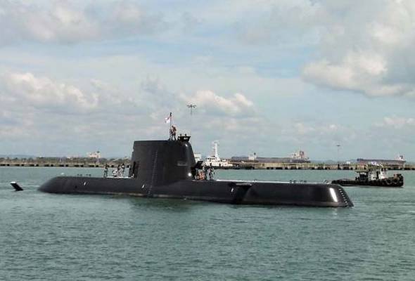 Singapura terima kapal selam pertama kelas Invincible | Awani