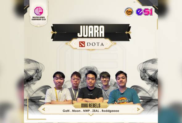 Mag Rebels juara Dota 2 MEC23/24 | Awani