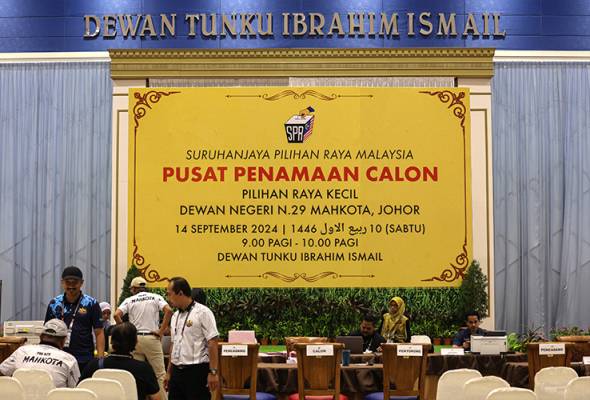 PRK DUN Mahkota: SPR buat persiapan akhir menjelang hari penamaan calon ...