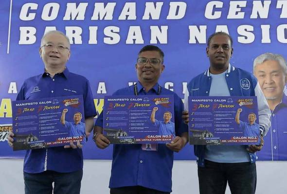 PRK Ayer Kuning: BN umum manifesto, tiga tekad utama, tujuh tawaran | Awani