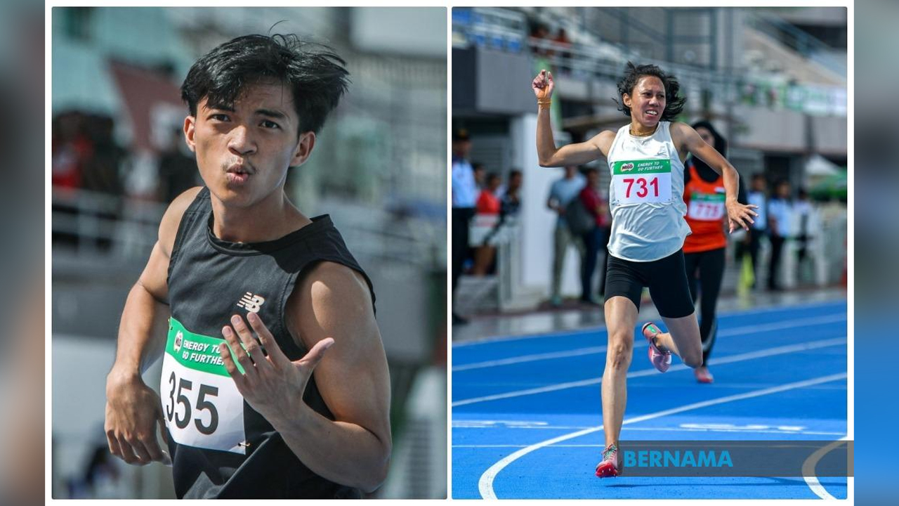 Pengiran Aidil, Zaidatul Husniah ungguli 200m Terbuka Malaysia 2025 | Awani