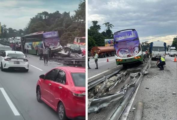 Bas persiaran terbabas di PLUS, 36 pelancong India, pemandu selamat | Awani