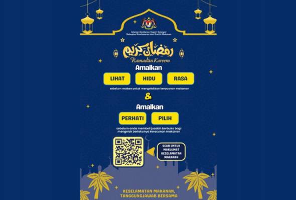 JKNS lancar kod QR Kempen Keselamatan Makanan sempena Ramadan | Awani