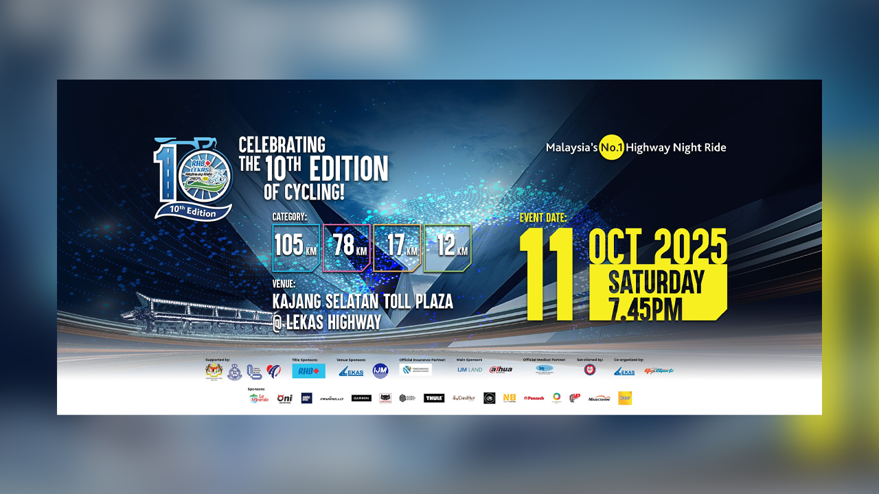 RHB LEKAS Highway Ride edisi ke-10 catat penyertaan 6,017 pelumba | Awani