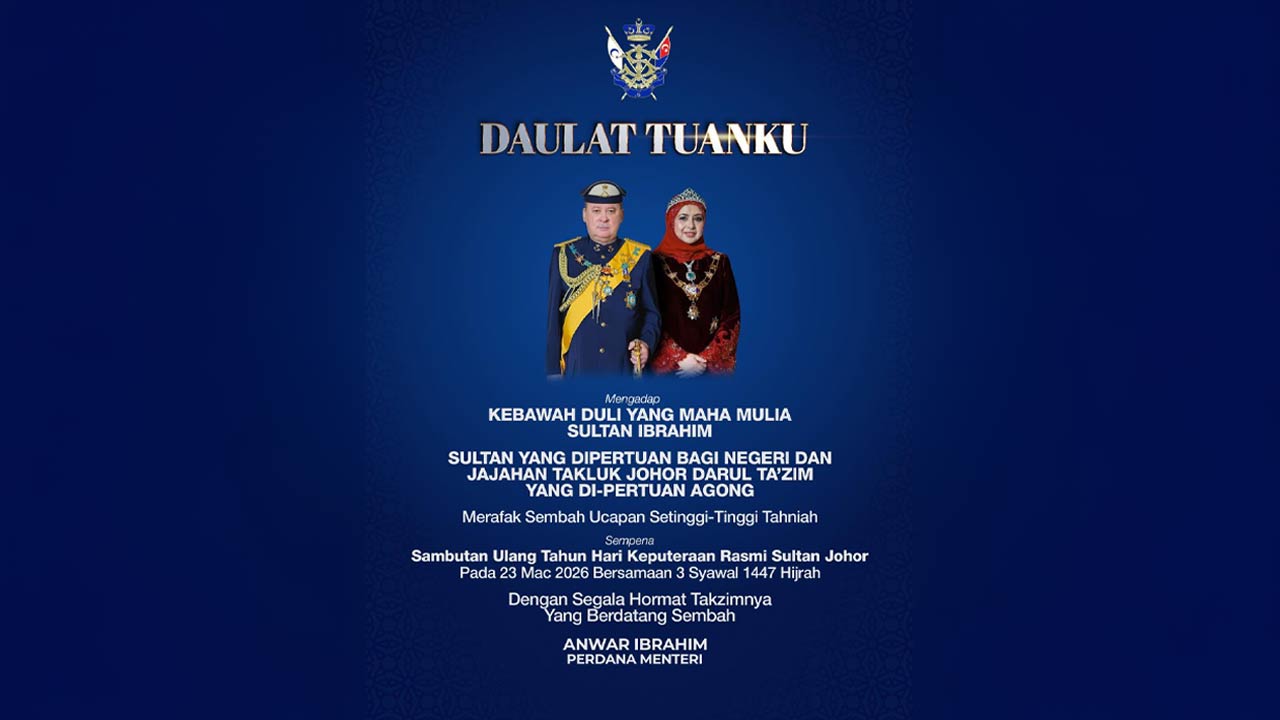 PM Anwar rafak sembah tahniah ulang tahun hari keputeraan rasmi Sultan ...
