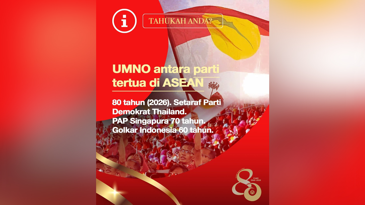 UMNO kekal antara parti tertua ASEAN pada usia 80 tahun - Ahmad Zahid ...