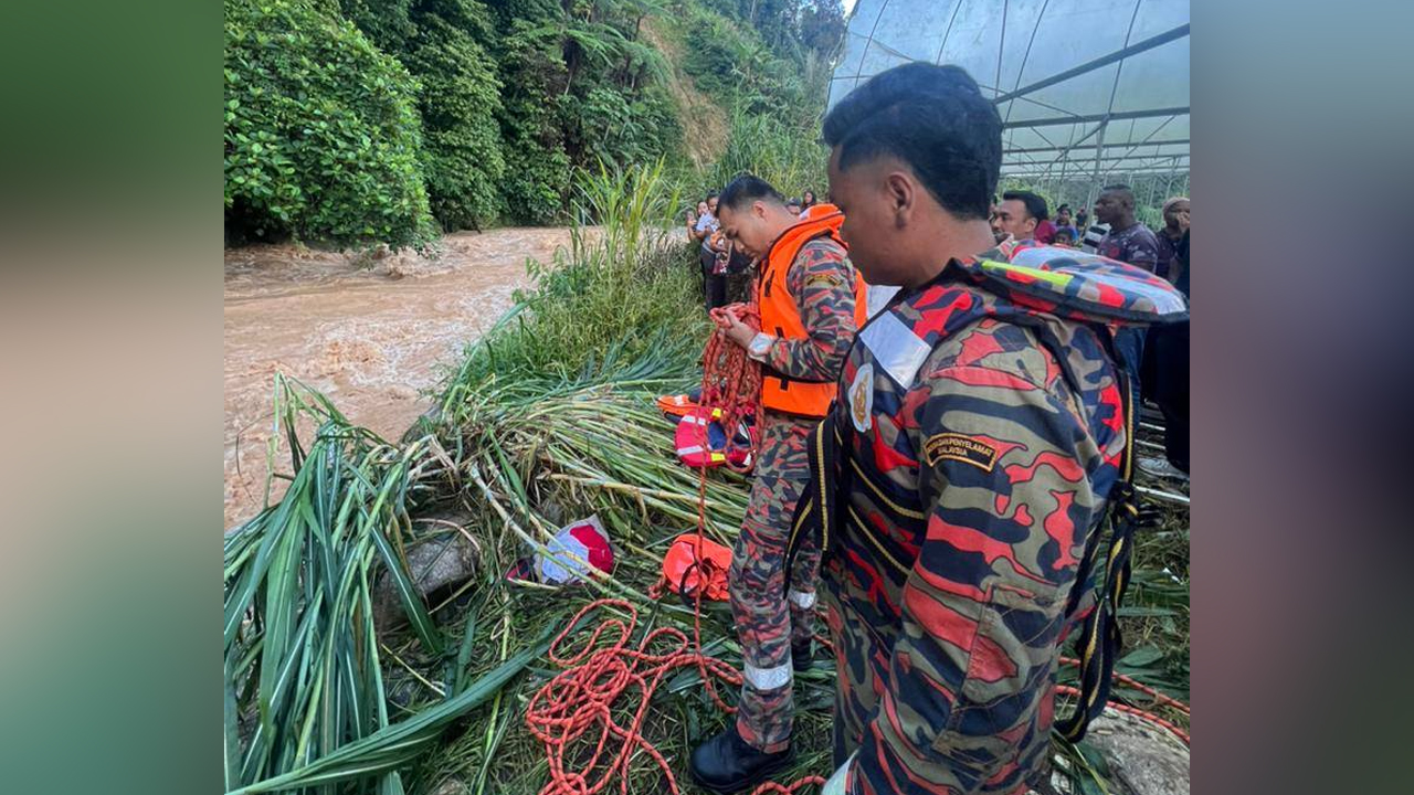 Lapan kanak-kanak terperangkap kepala air di Cameron Highlands ...