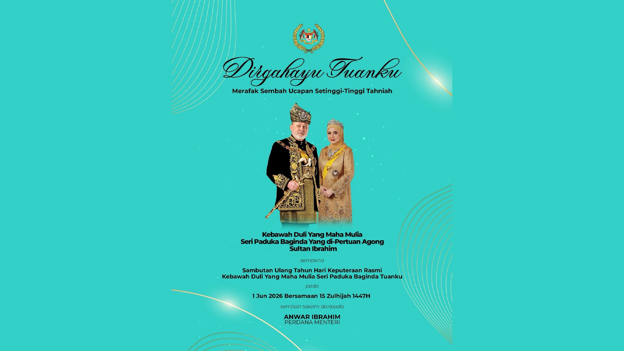 PM Anwar rafak sembah tahniah sempena Ulang Tahun Keputeraan Rasmi ...