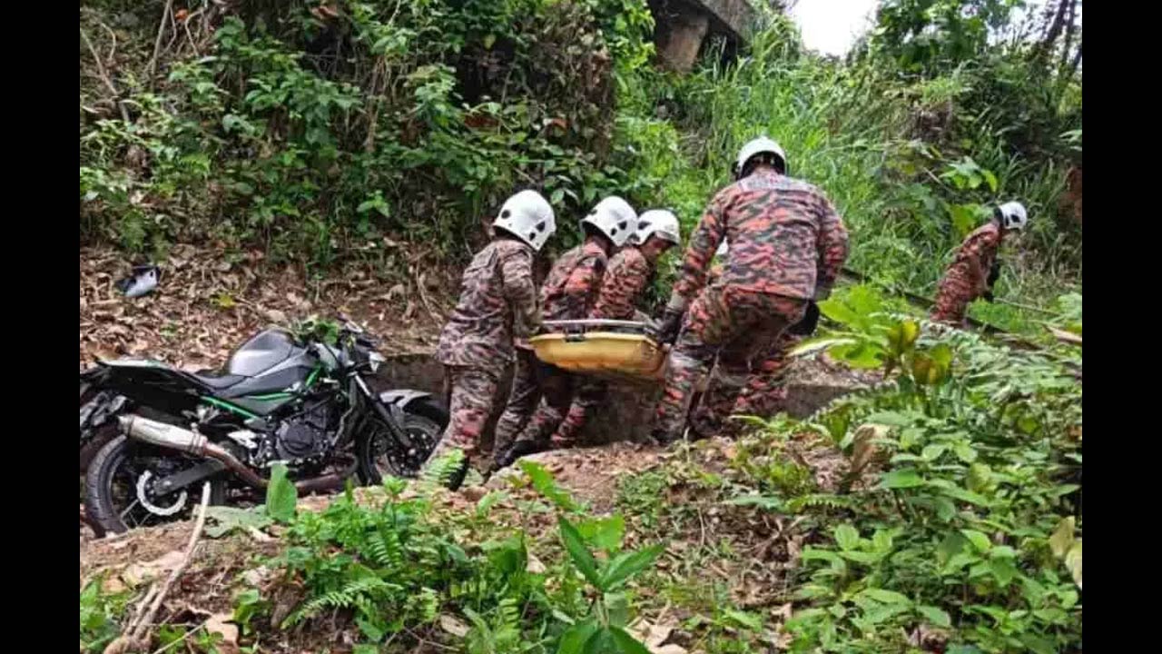 Penunggang motosikal maut terbabas masuk gaung di Gerik | Awani